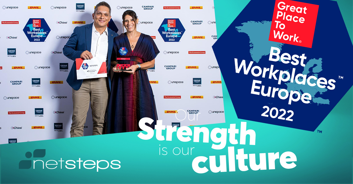 Η Netsteps στην κορυφή της Ευρώπης: #3 Best Workplace in Europe - NetSteps